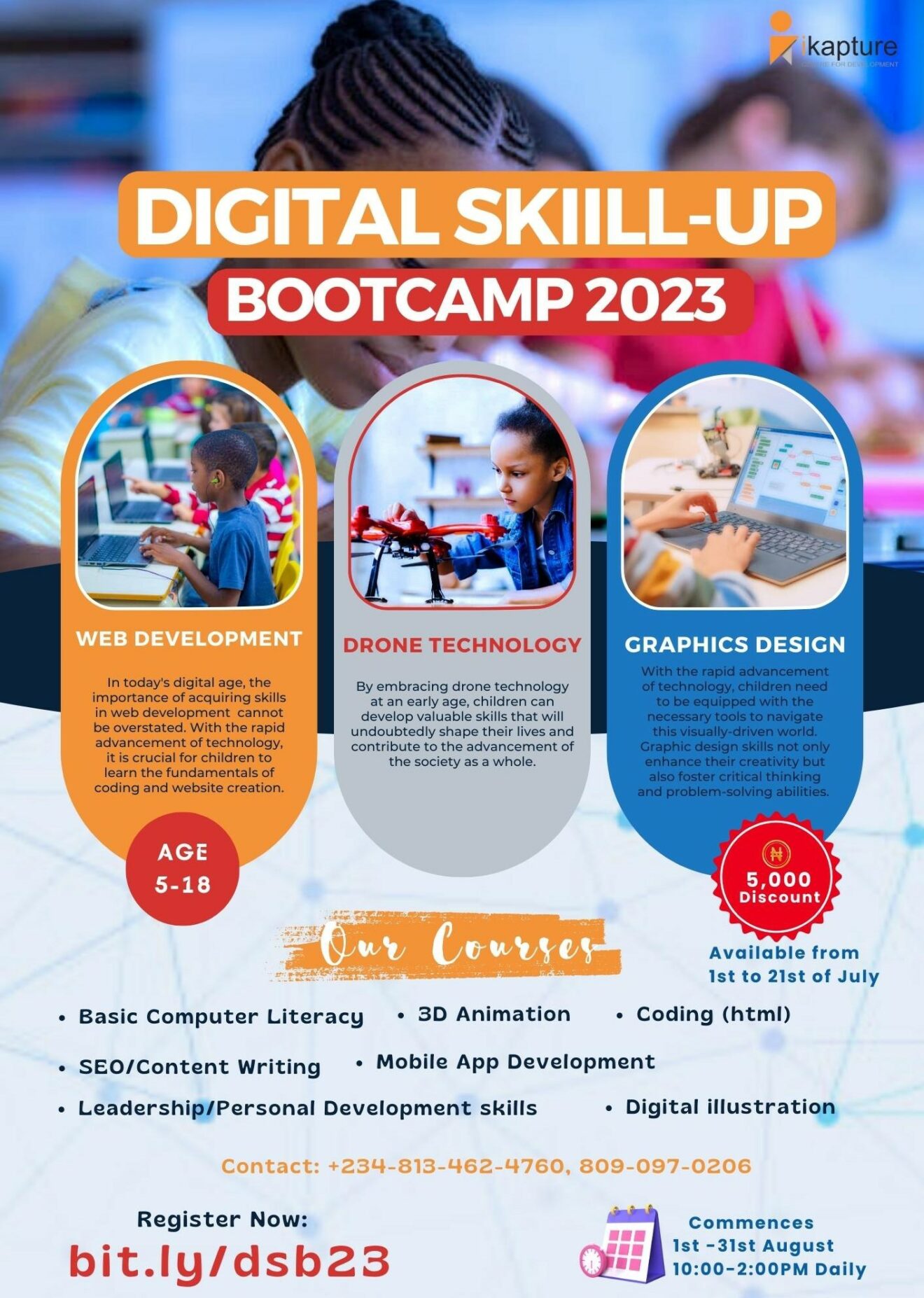 THE 2023 DIGITAL SKILL-UP BOOTCAMP (DSB) | iKapture Centre for Development